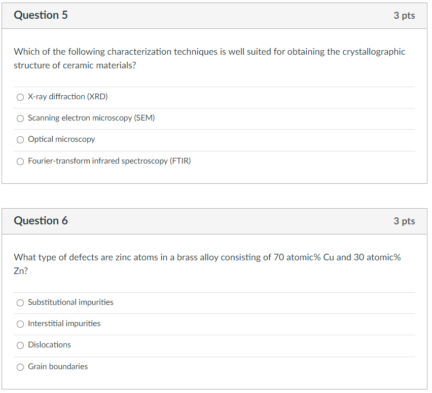 Solved Question 5 3 pts Which of the following | Chegg.com