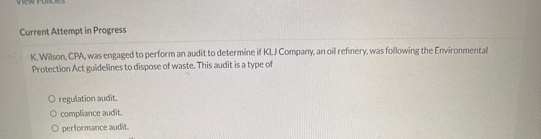 Solved Current Attempt in ProgressK. ﻿Wilson, CPA, was | Chegg.com