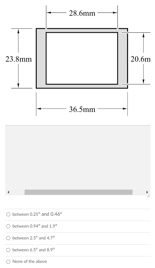 Solved Rectangular tubing with the cross section shown is to | Chegg.com