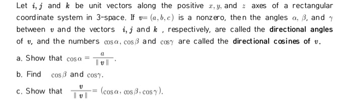 Solved Let i, j and k be unit vectors along the positive , | Chegg.com