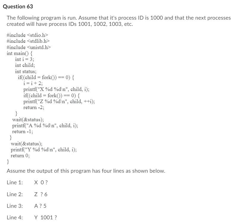 Solved What values will be in the question mark symbol in | Chegg.com