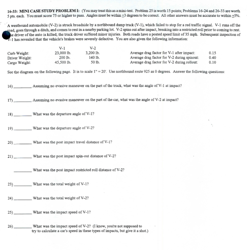 16-33: MINI CASE STUDY PROBLEM I: (You may treat this | Chegg.com