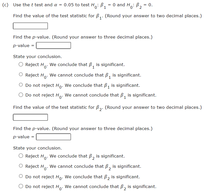 Solved Use the F test and α=0.05 to see whether a | Chegg.com