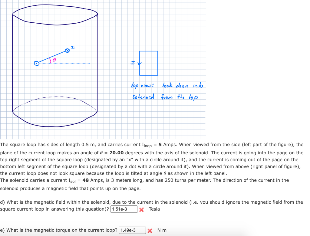 Solved Current I1 is a circular loop with current I1=18.0 | Chegg.com