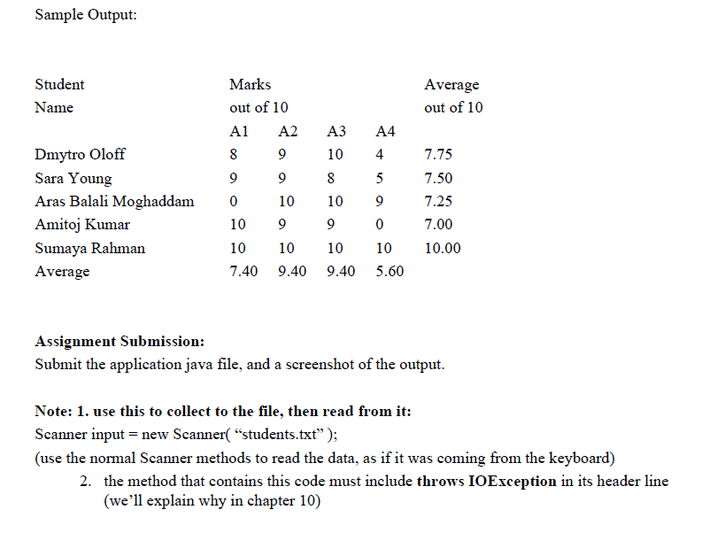 Solved 1d And 2 D Arrays Assignment Problem Implement A Java 4748