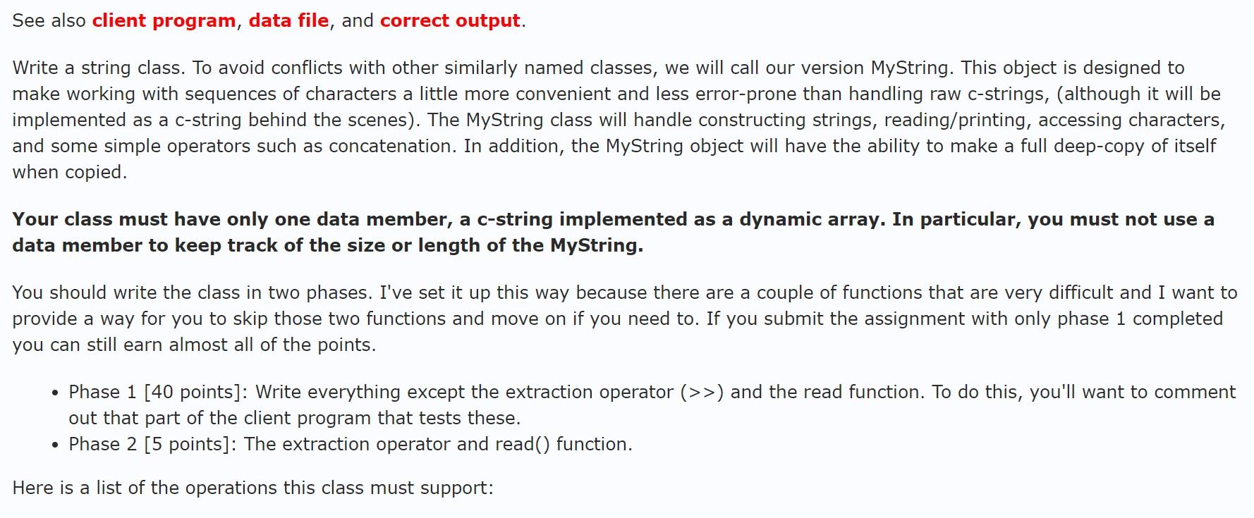 Solved See also client program, data file, and correct | Chegg.com