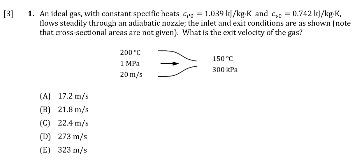 Solved An ideal gas, with constant specific heats 𝑐𝑐𝑃𝑃0 | Chegg.com