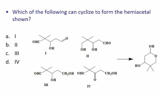 Solved Which of the following can cyclize to form the | Chegg.com