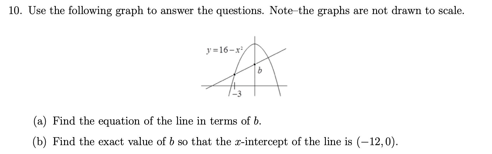 Solved 10. Use the following graph to answer the questions. | Chegg.com