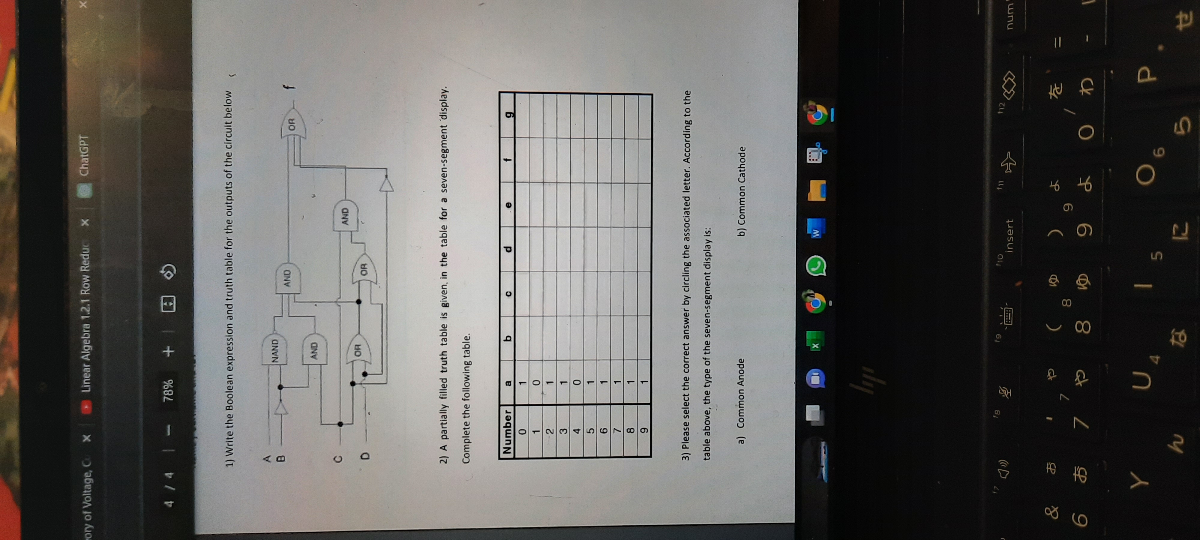 Solved 1) Write the Boolean expression and truth table for | Chegg.com