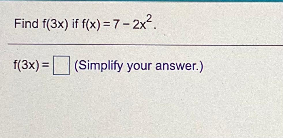 Solved This is a Algebra math question. If you can please | Chegg.com