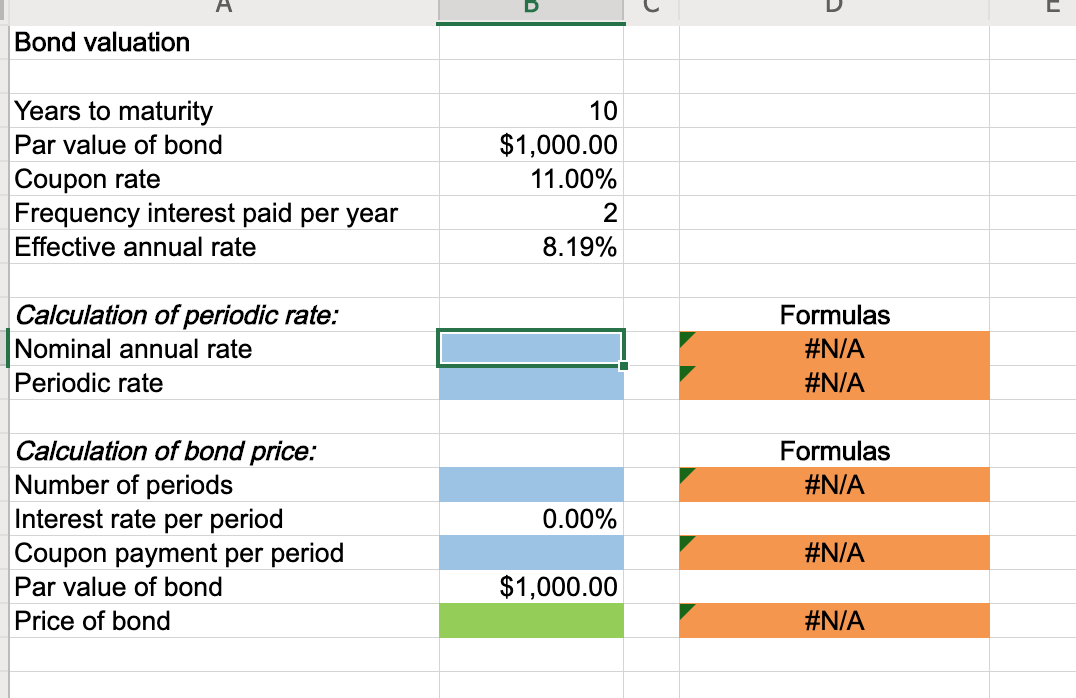 Solved Video Excel Online Structured Activity: Bond | Chegg.com