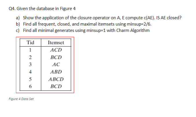 Solved Q4. Given the database in Figure 4 a) Show the | Chegg.com