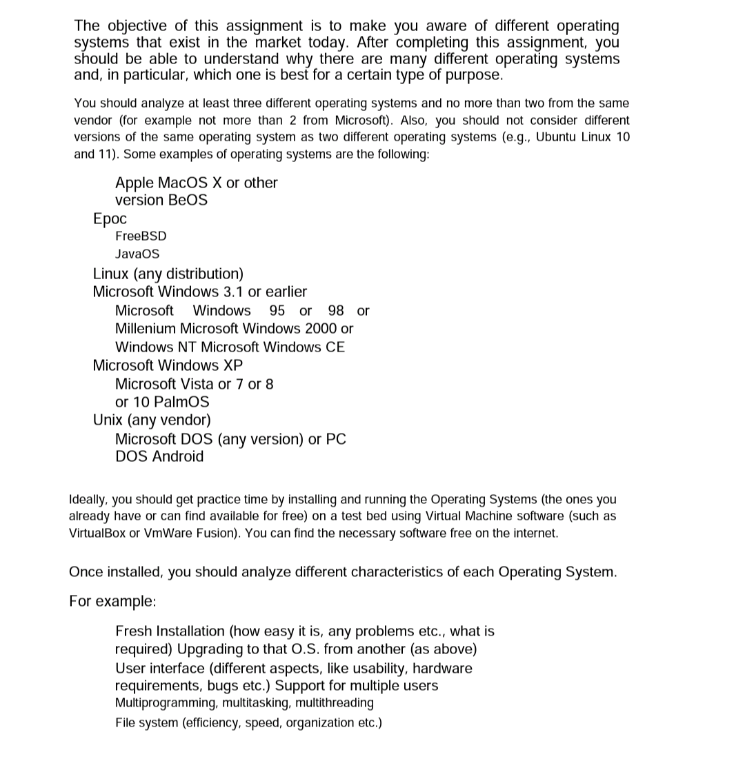 Solved The objective of this assignment is to make you aware | Chegg.com