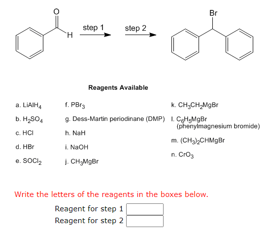 Solved 8.a) Specify the reagent you would use in each step | Chegg.com