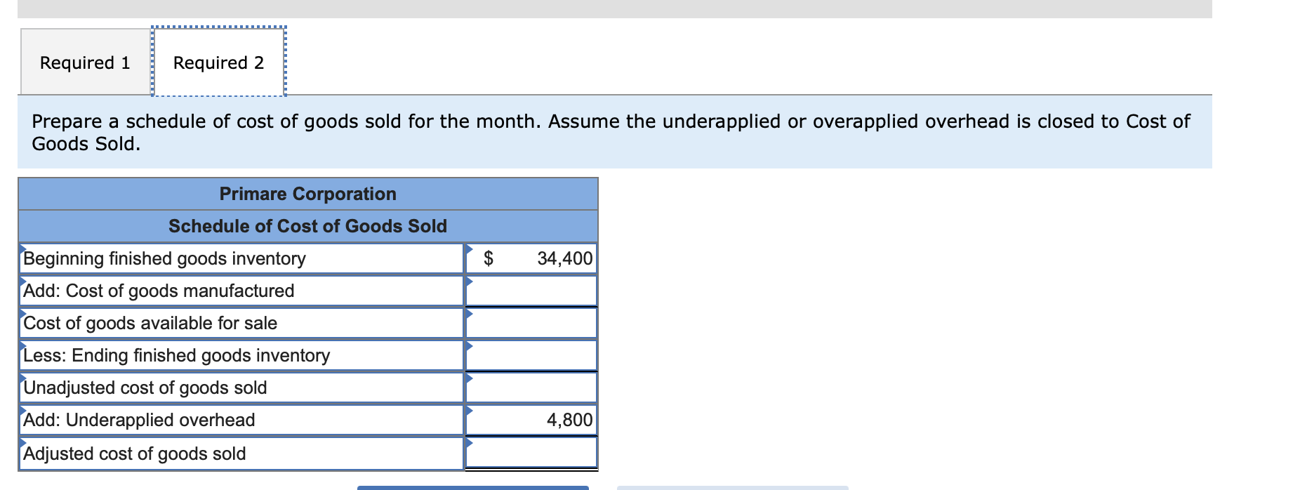 Solved Exercise 3-3 Schedules of Cost of Goods Manufactured | Chegg.com Solved Exercise 3-3 Schedules of Cost of Goods Manufactured | Chegg.com