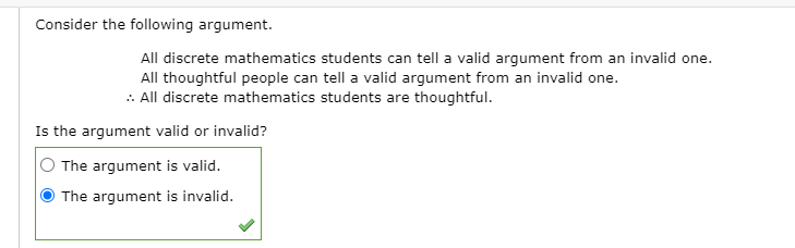 Solved Consider the following argument. All discrete | Chegg.com