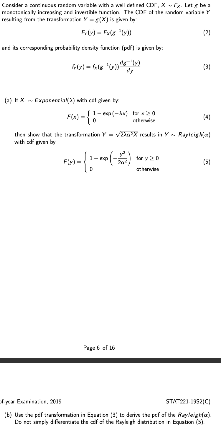 Solved Consider a continuous random variable with a well | Chegg.com