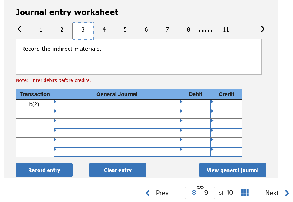 Solved Journal entry worksheet Record | Chegg.com