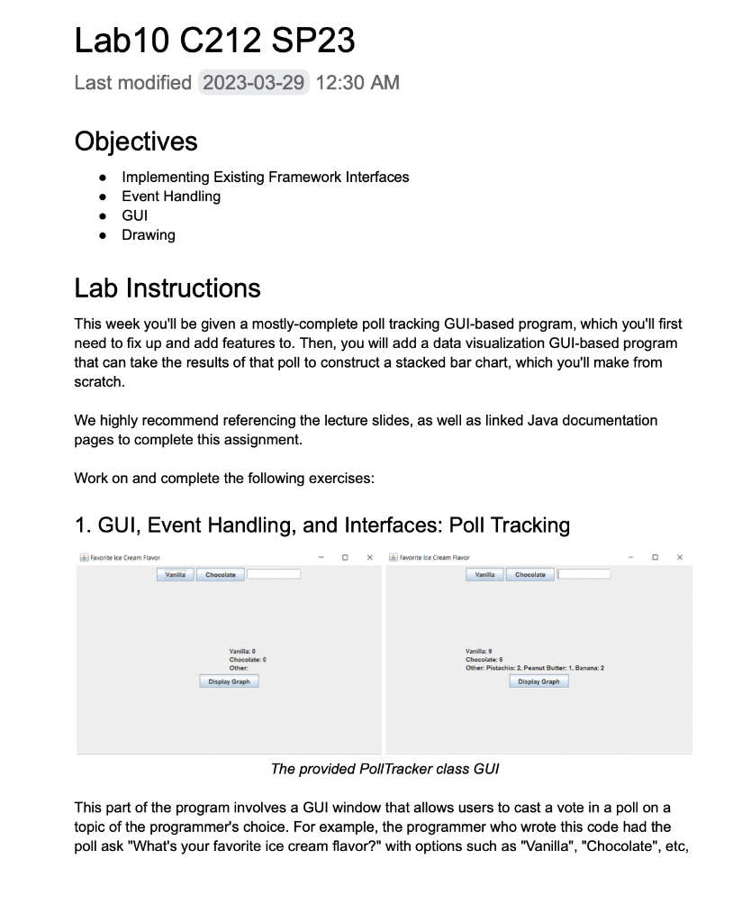 Solved Objectives - Implementing Existing Framework | Chegg.com