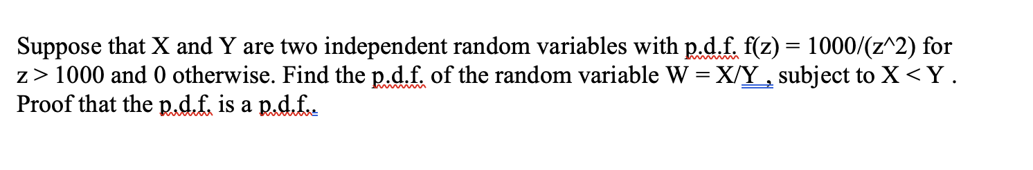 Solved Suppose that x ﻿and Y ﻿are two independent random | Chegg.com