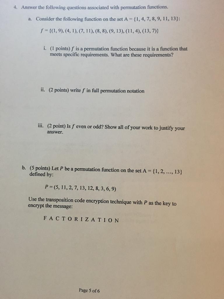 Solved 4 Answer The Following Questions Associated With