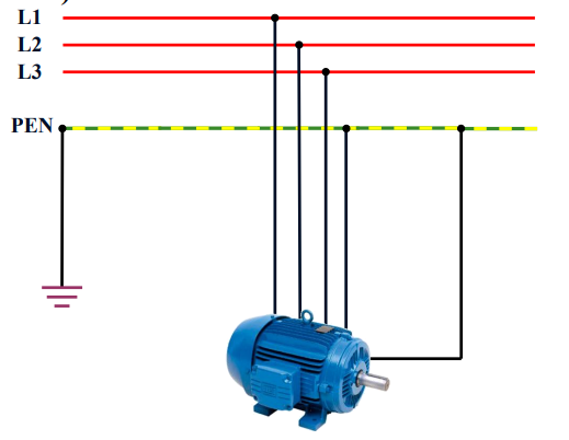 Solved The figure below represents an electrical grounding | Chegg.com