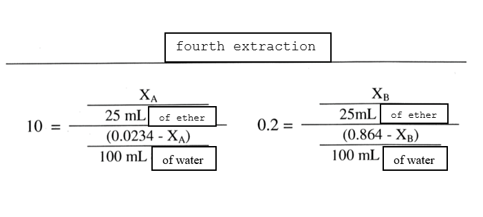 Solved Organic Chemistry: Find the value of XA in the | Chegg.com