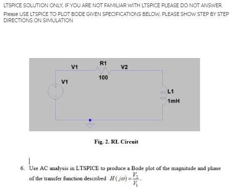Solved LTSPICE SOLUTION ONLY, IF YOU ARE NOT FAMILIAR WITH | Chegg.com