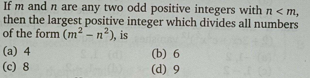 Solved If m and n are any two odd positive integers with n | Chegg.com