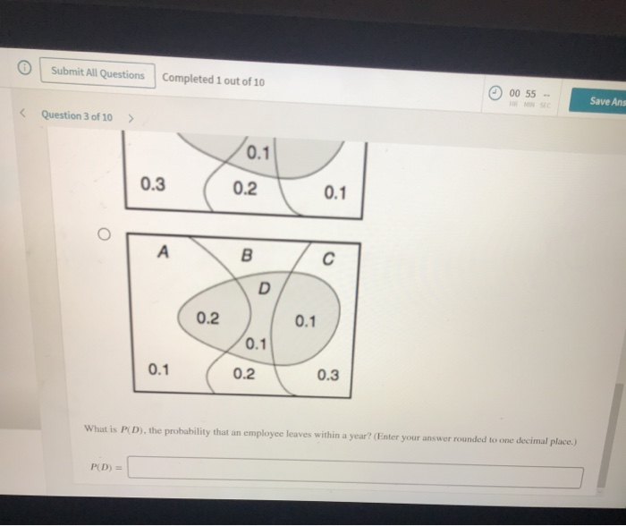Solved Submit All Questions Completed 1 out of 10 00 56 -. | Chegg.com