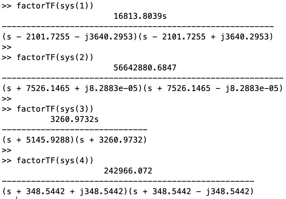 Solved These are the transfer functions of 4 filter | Chegg.com