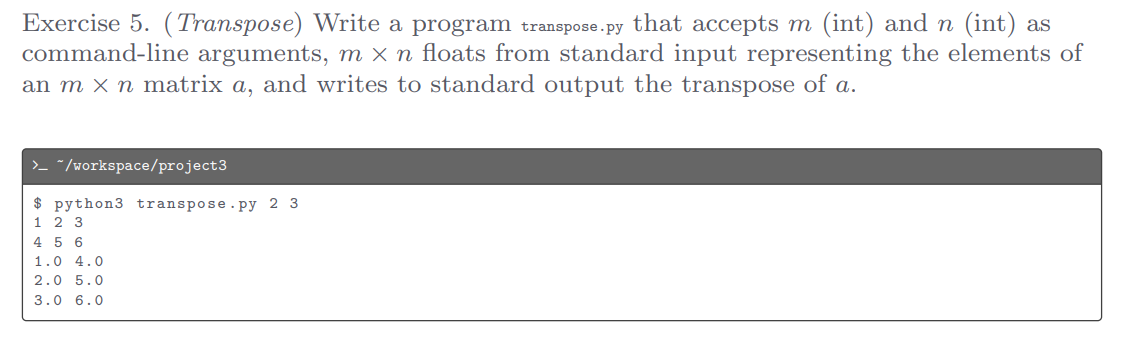 Solved import stdarray import stdio import sys # Accept m | Chegg.com