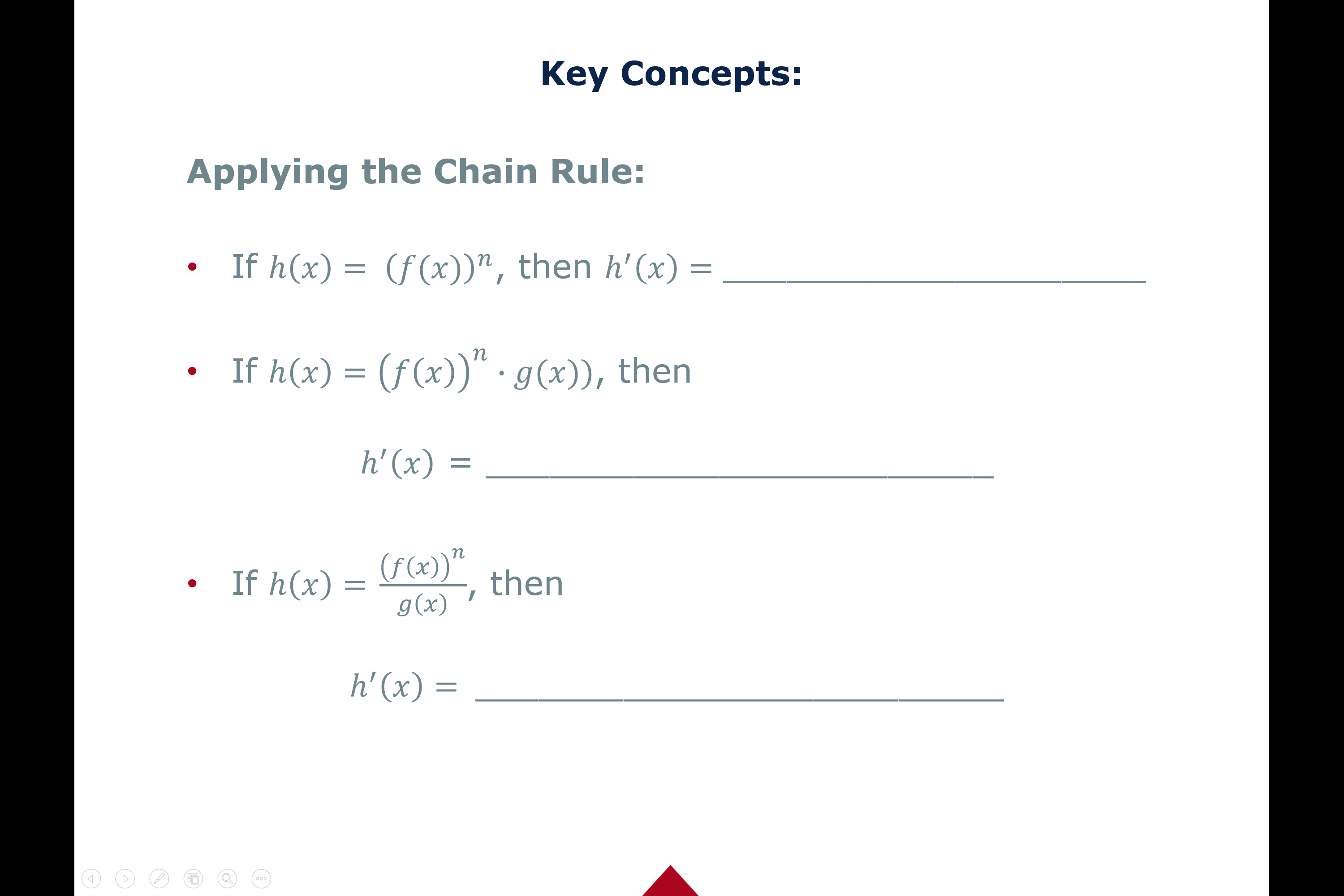 Solved Applying the Chain Rule: - If h(x)=(f(x))n, then | Chegg.com