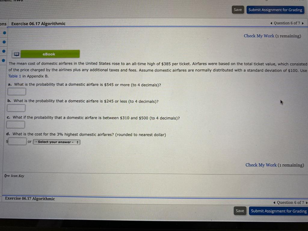 Solved Save Submit Assignment for Grading Ons Exercise 06.17 | Chegg.com