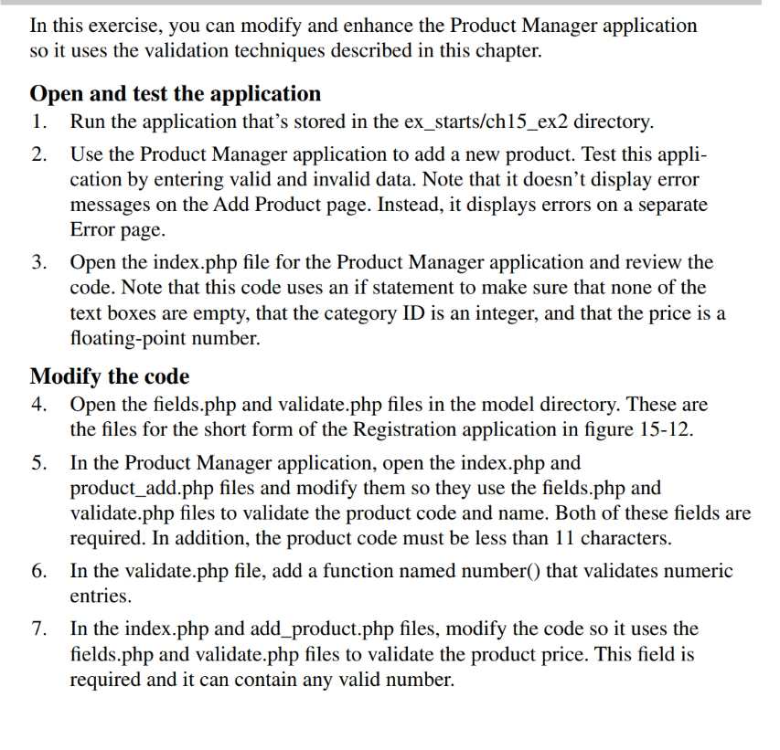 Solved In this exercise, you can modify and enhance the | Chegg.com