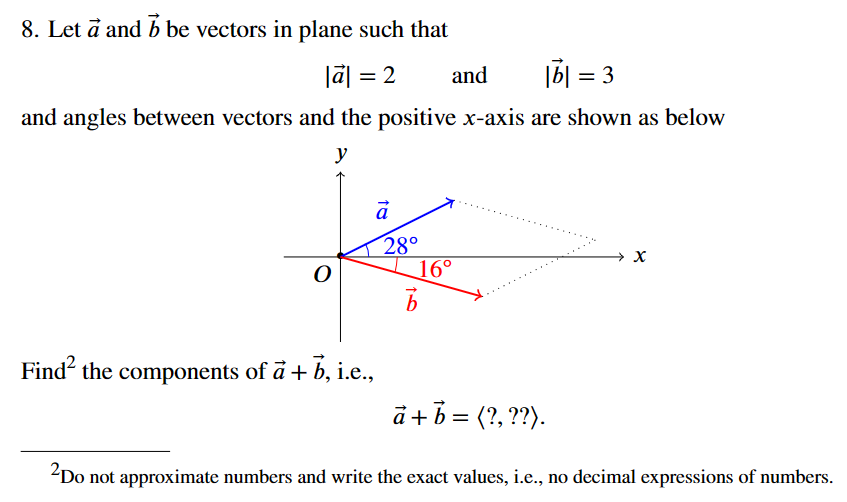 Let vec(a) ﻿and vec(b) ﻿be vectors in plane such | Chegg.com
