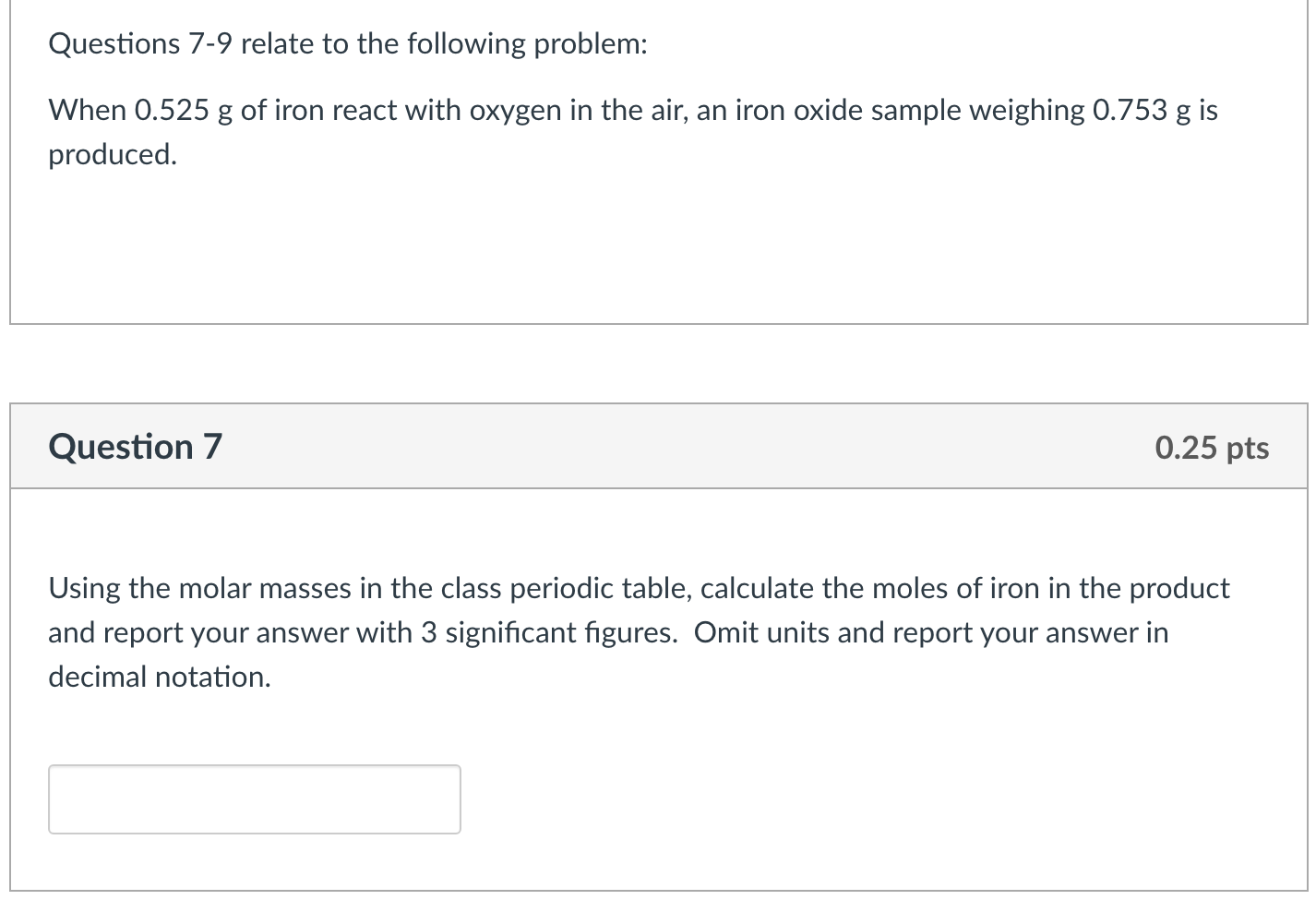 Solved Questions 7-9 relate to the following problem: When | Chegg.com