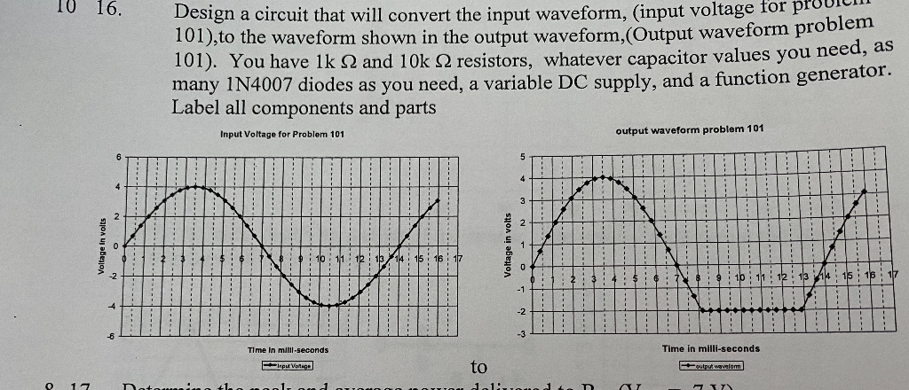Solved 10 16. Design a circuit that will convert the input | Chegg.com