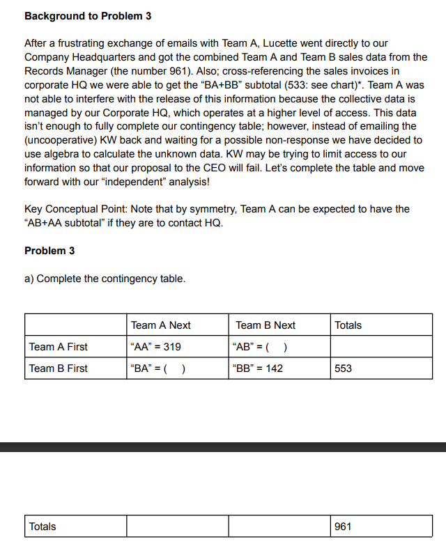 Solved Background to Problem 3 After a frustrating exchange | Chegg.com
