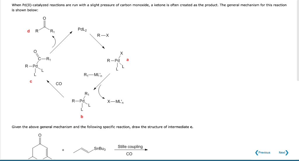 Solved When Pd(0)-catalyzed reactions are run with a slight | Chegg.com