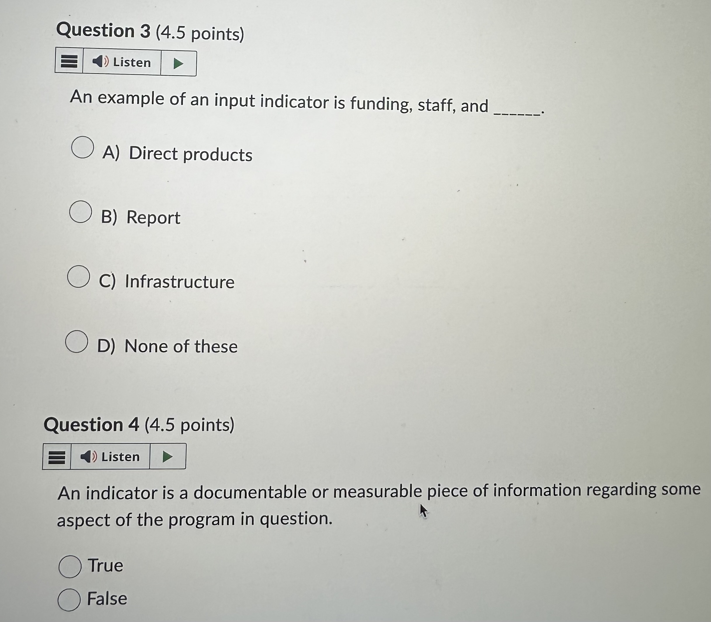 Solved What are characteristics of a process indicator? A) | Chegg.com