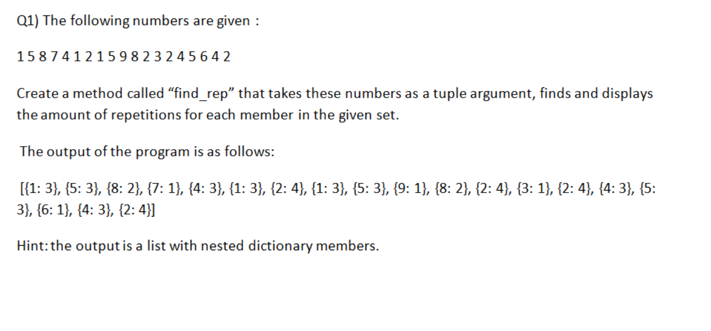 Solved Q1) The following numbers are given : | Chegg.com