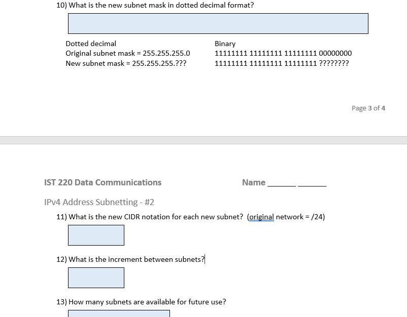 Solved Problem B: You have been given the 192.168.30.0/24 | Chegg.com
