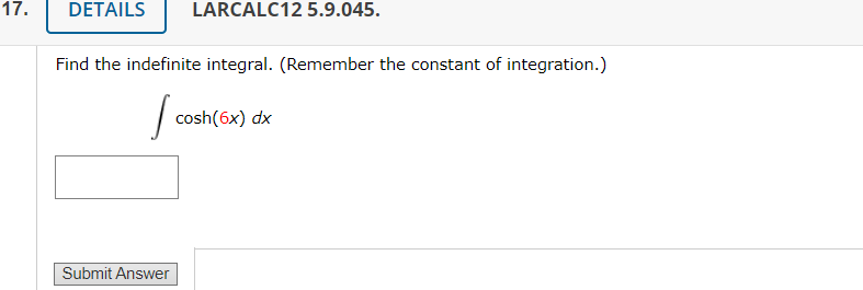 Solved Find the indefinite integral. (Remember the constant | Chegg.com
