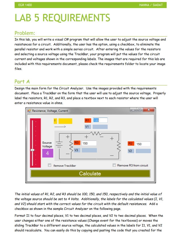 I seriously need help with my visual studio C# lab 5! | Chegg.com