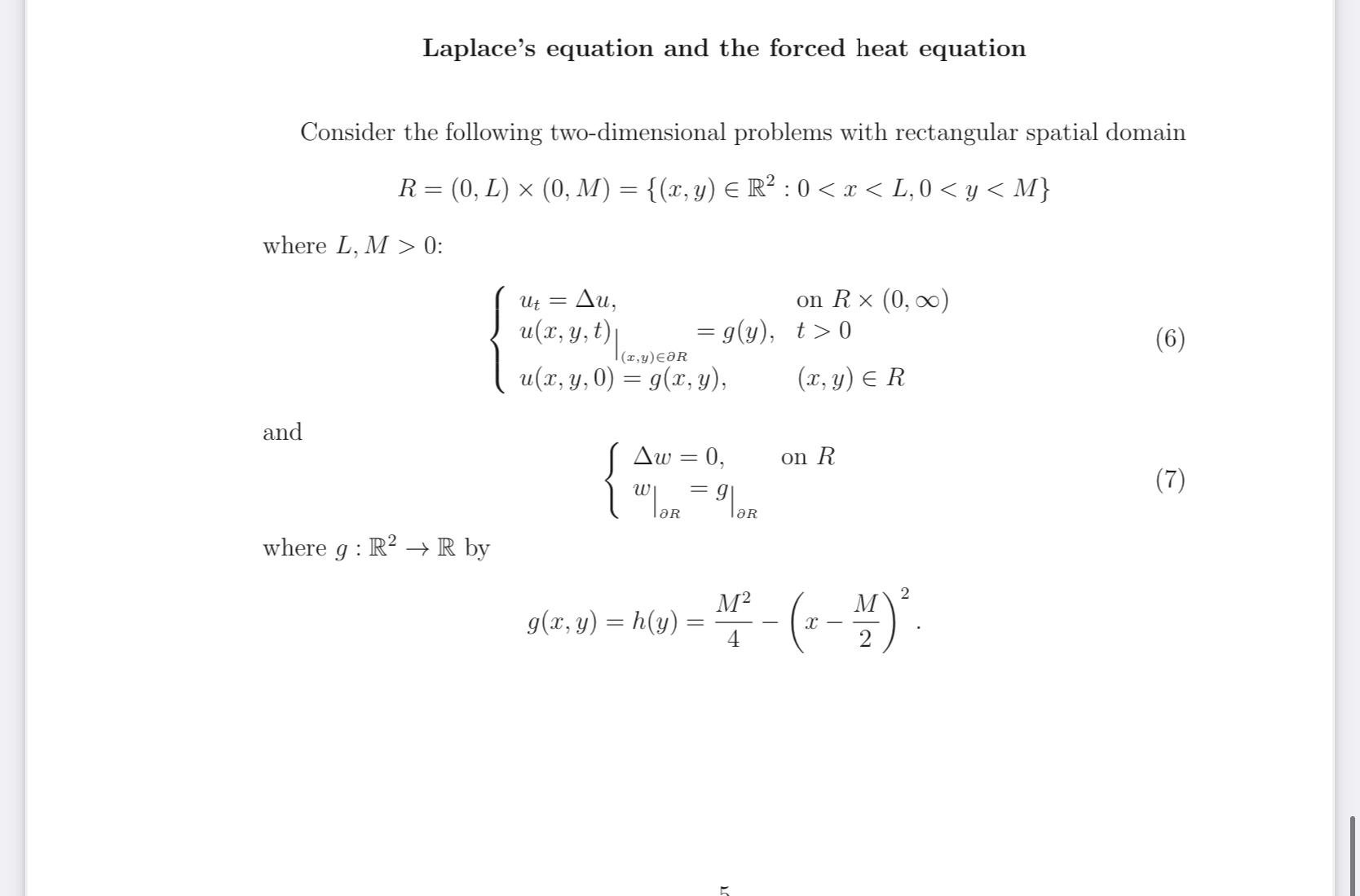 Solved Laplace's equation and the forced heat equation | Chegg.com