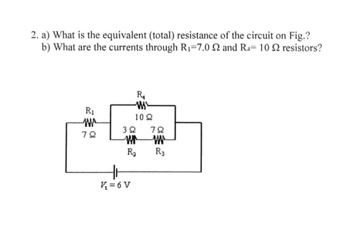 Solved 2. a) What is the equivalent (total) resistance of | Chegg.com
