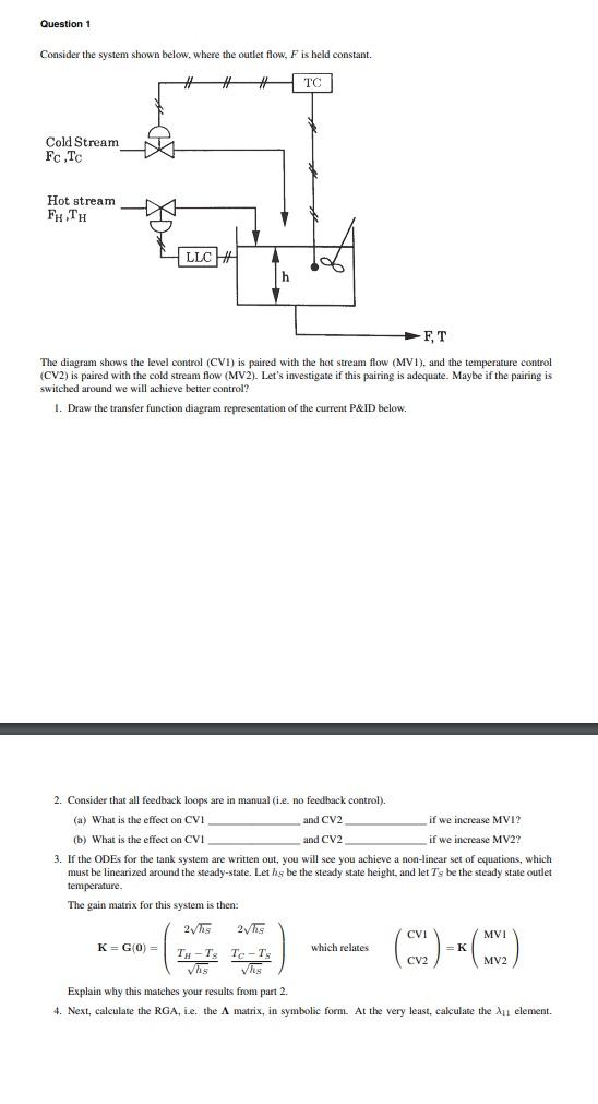 Solved Consider the system shown below, where the outlet | Chegg.com