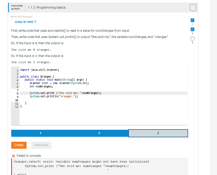 Solved i need guidance in resolving this code in JAVA to | Chegg.com